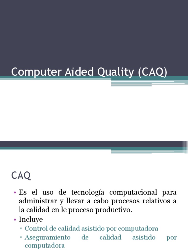 Computer Aided Quality (CAQ) | PDF