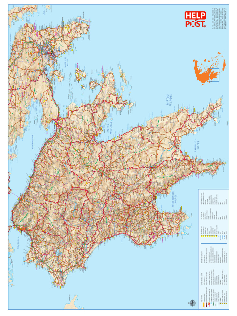 peloponnese-map-xartis-peliponnisos-touristikos-odikos | PDF