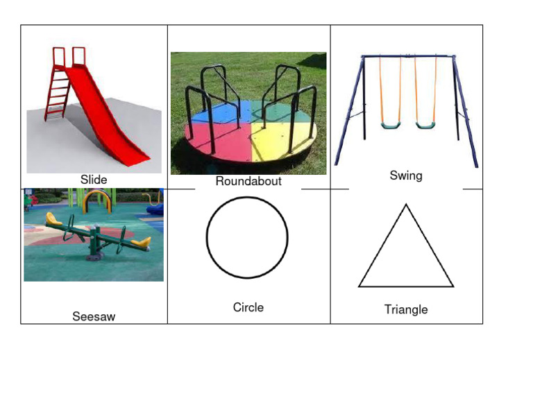 Shapes and Playground Equipment | PDF