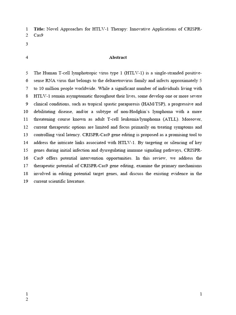 Main Document Final | Download Free PDF | Crispr | Virus