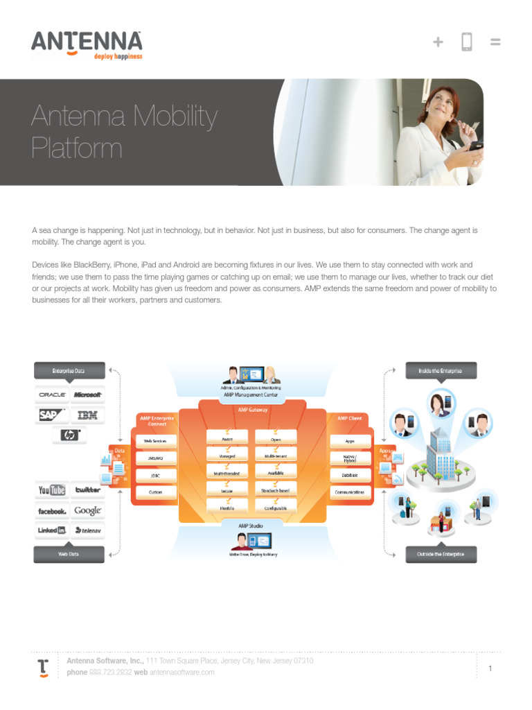 Antenna Mobility Platform Overview | PDF | Mobile App | Cloud Computing