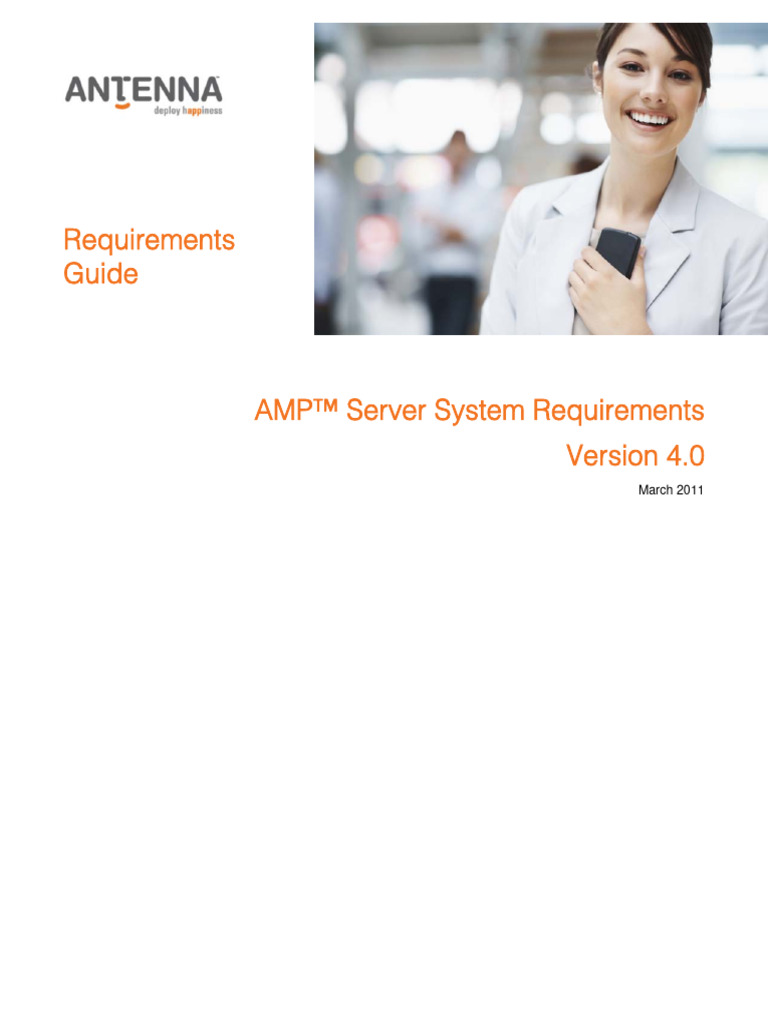 AMP Server - System - Requirements - 4 | PDF | Load Balancing ...