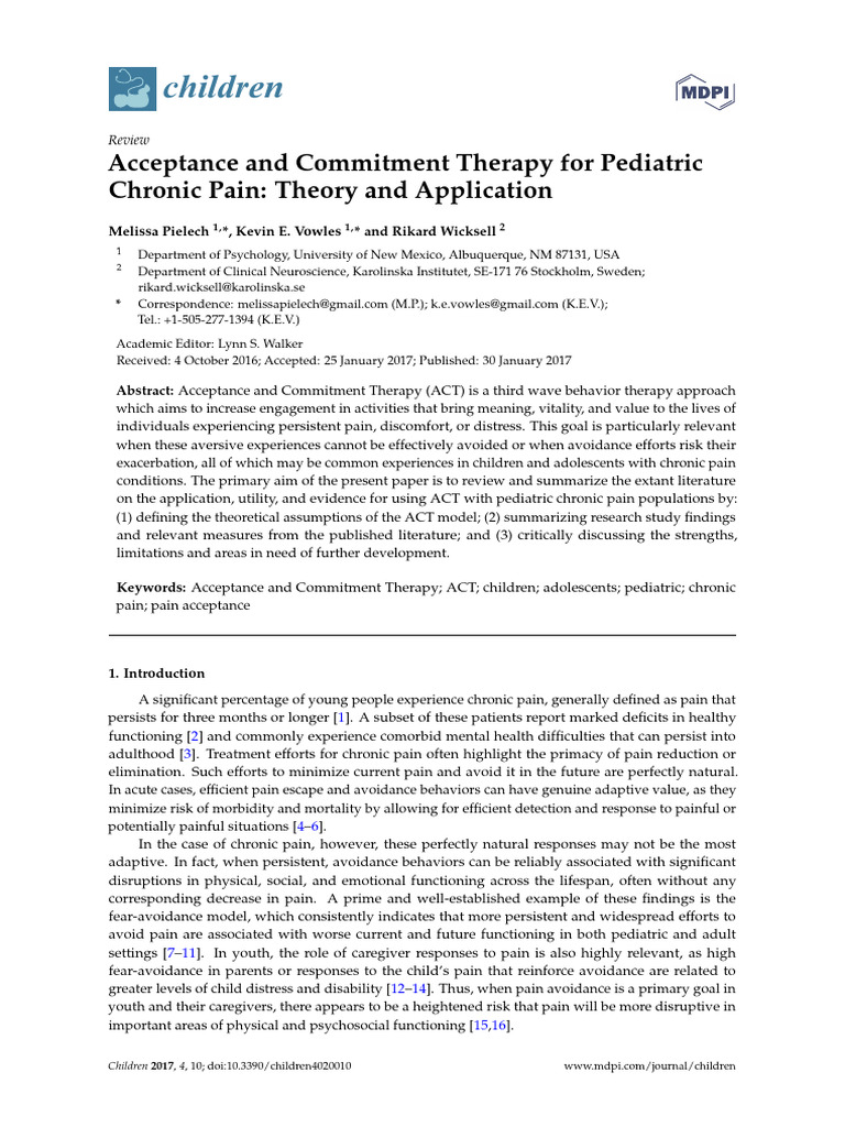 ACT Therapy | PDF | Cognitive Behavioral Therapy | Psychotherapy
