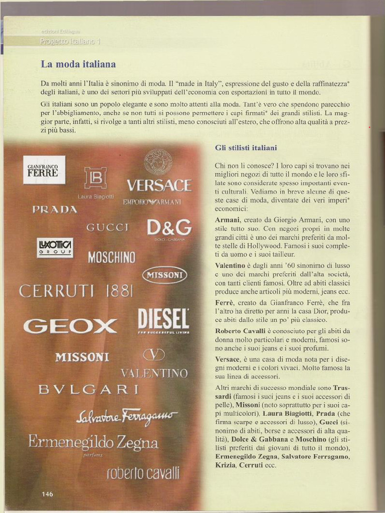 La Moda Italiana | PDF