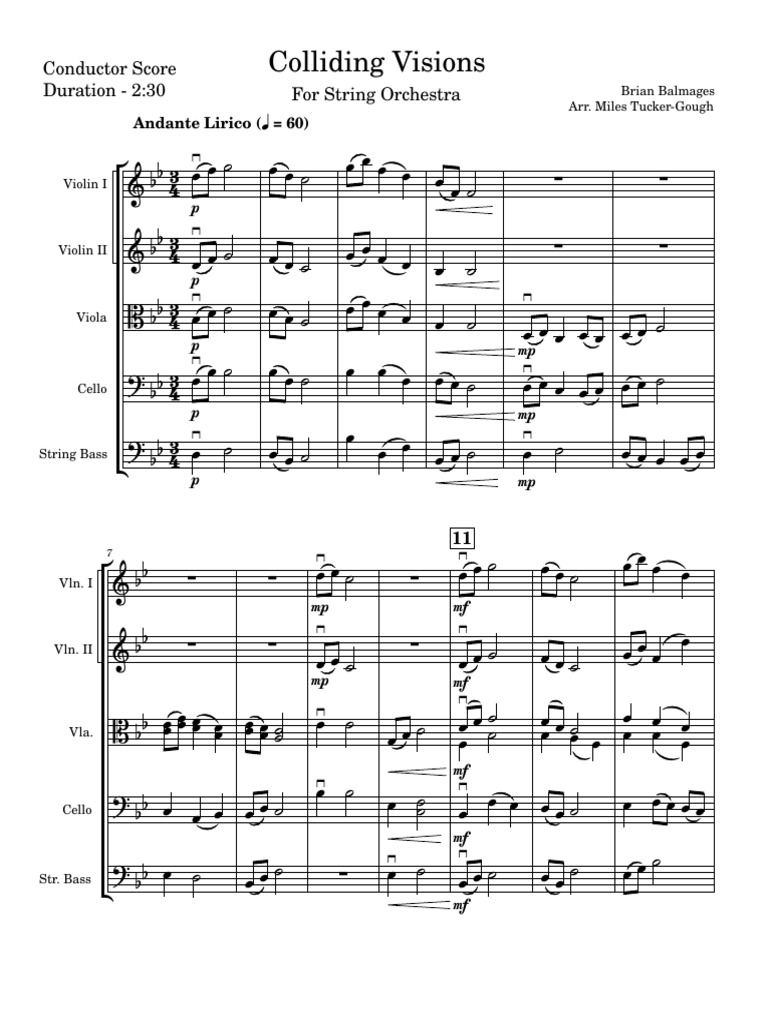 Colliding Visions | PDF | Classical Music Groups | Chordophones