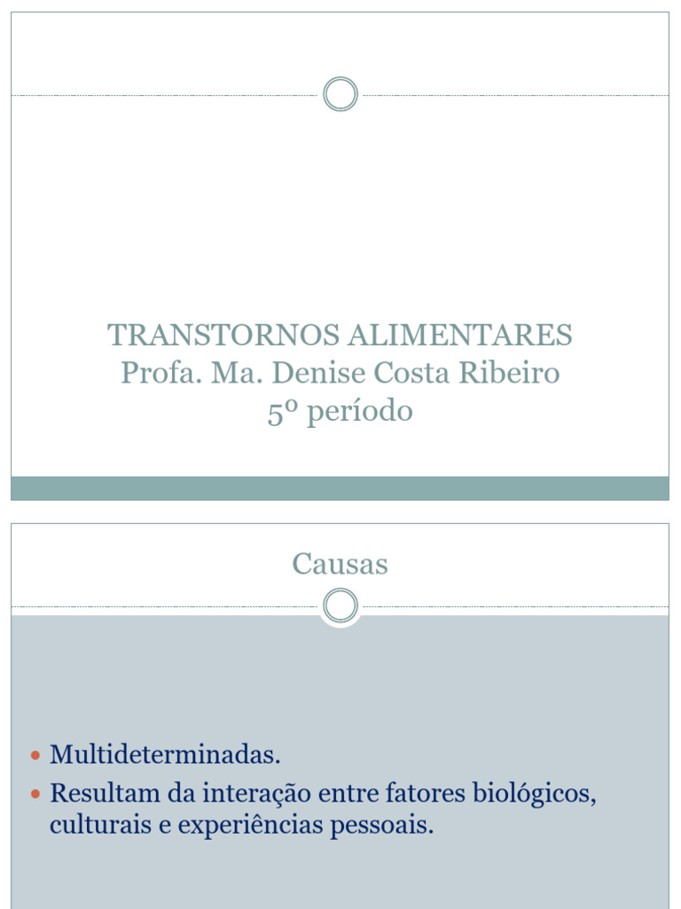 Transtornos Alimentares | PDF | Bulimia nervosa | Distúrbio alimentar