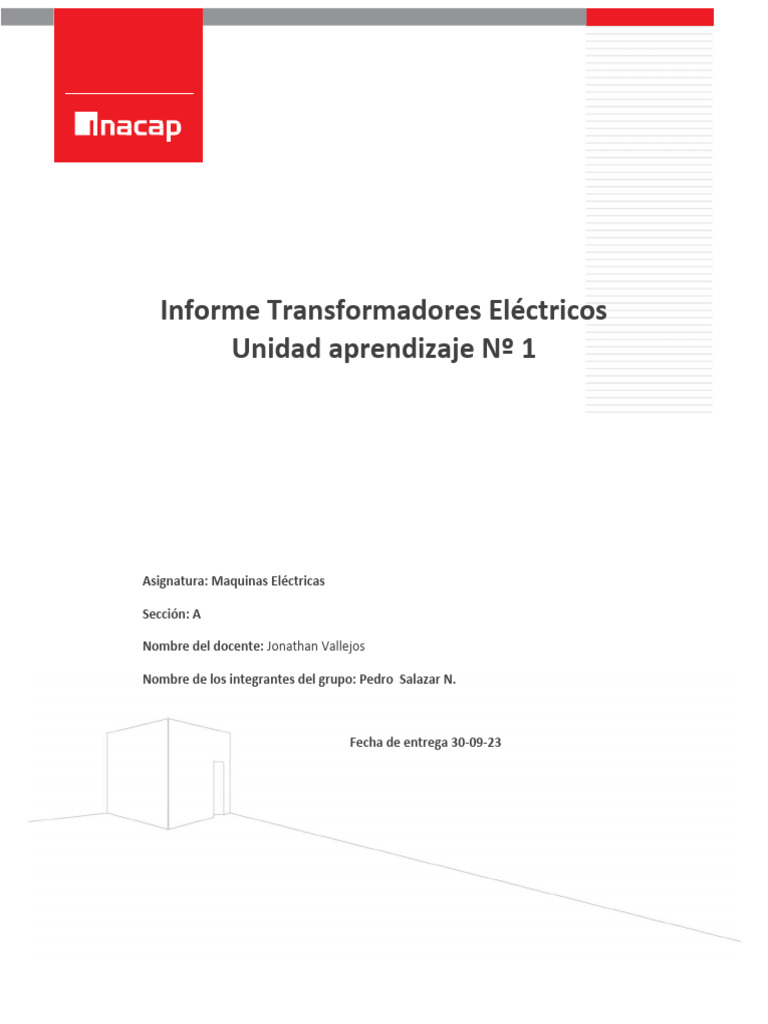 Informe de Trabajo Transformadores | PDF | Transformador | Inductor