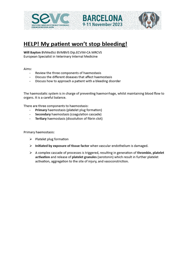 2999-Medicine-Bayton-Help! He Wont - Eng | PDF | Coagulation | Hemostasis