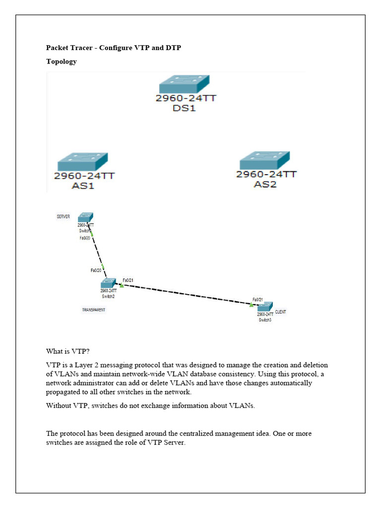 VTP | PDF | Computer Network | Network Protocols