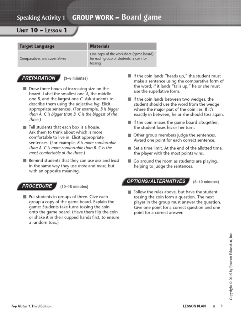 UNIT_10_Speaking_Activities | PDF | Sales