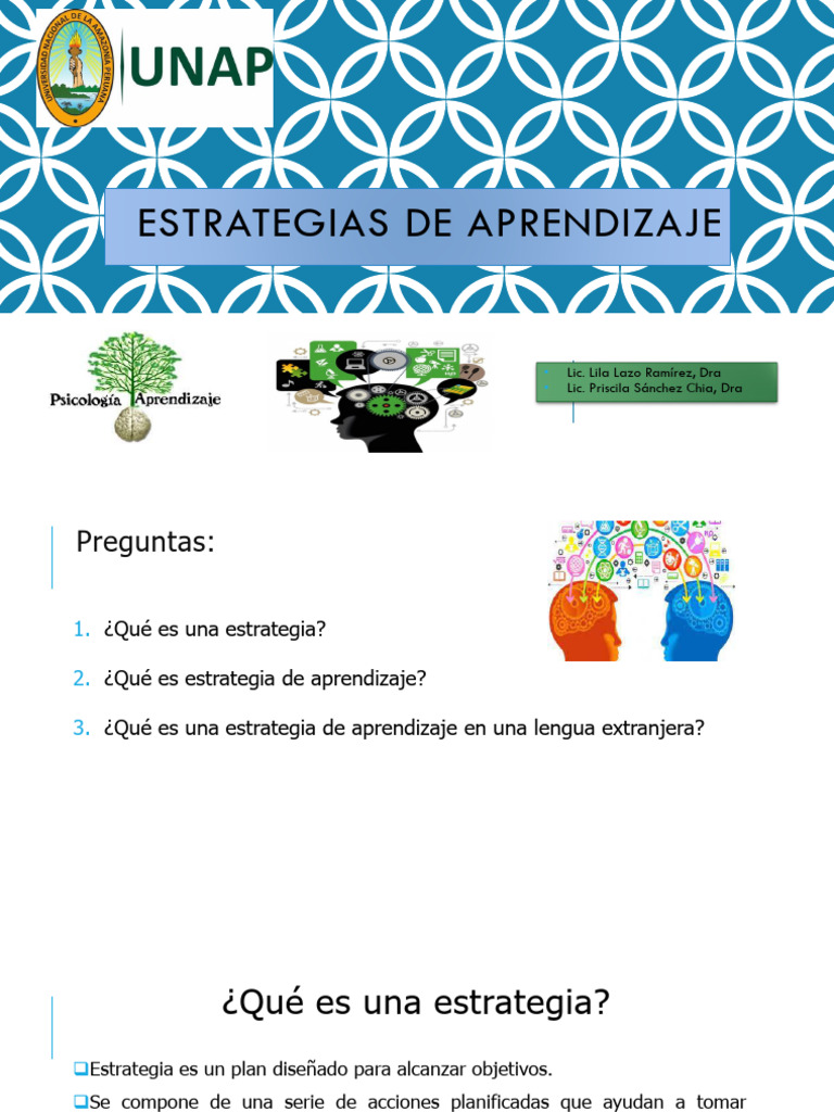 Clase 1 Estrategias de Aprendizaje - 2024 | PDF | Aprendizaje | Enseñando