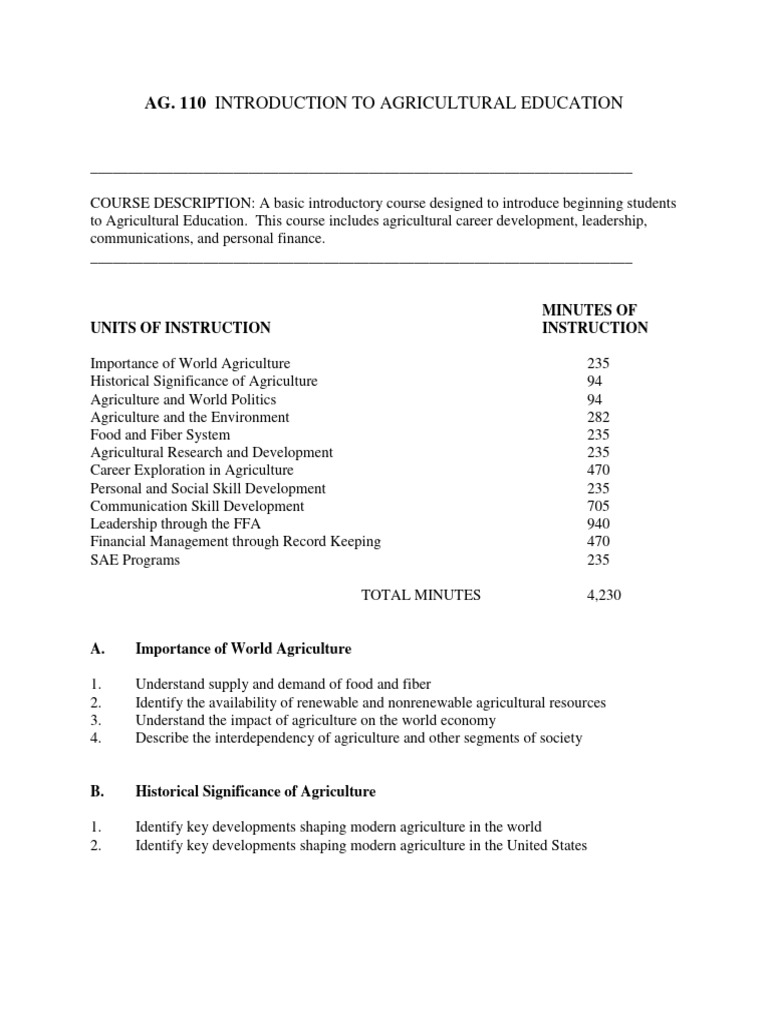 Introduction to Agricultural Education | PDF | Agriculture | Economies