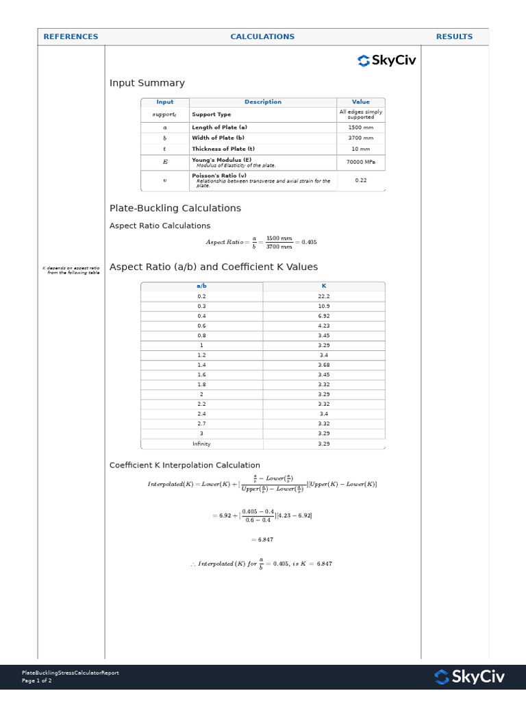 plate buckling stress | PDF | Buckling | Building Engineering