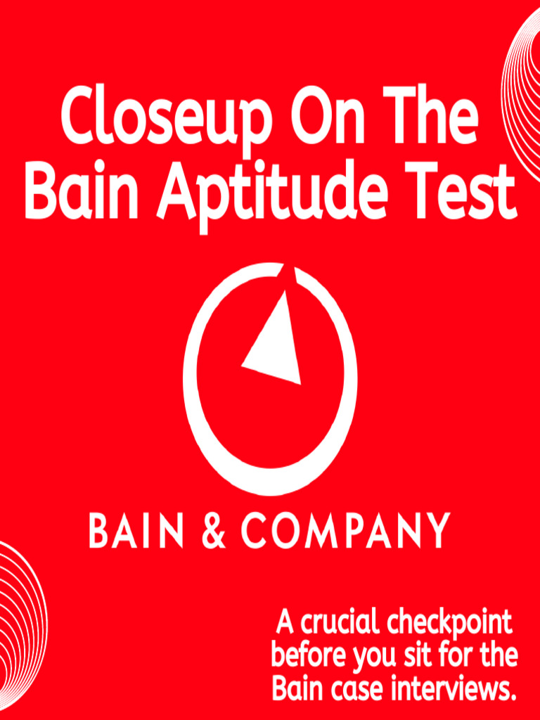 Bain Aptitude Test Overview and Prep | PDF | Cognition | Cognitive Science