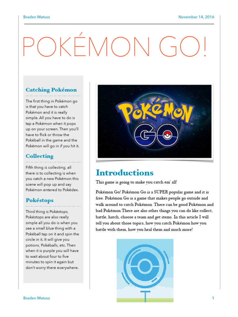 Pokémon: Introductions | PDF | Pokémon