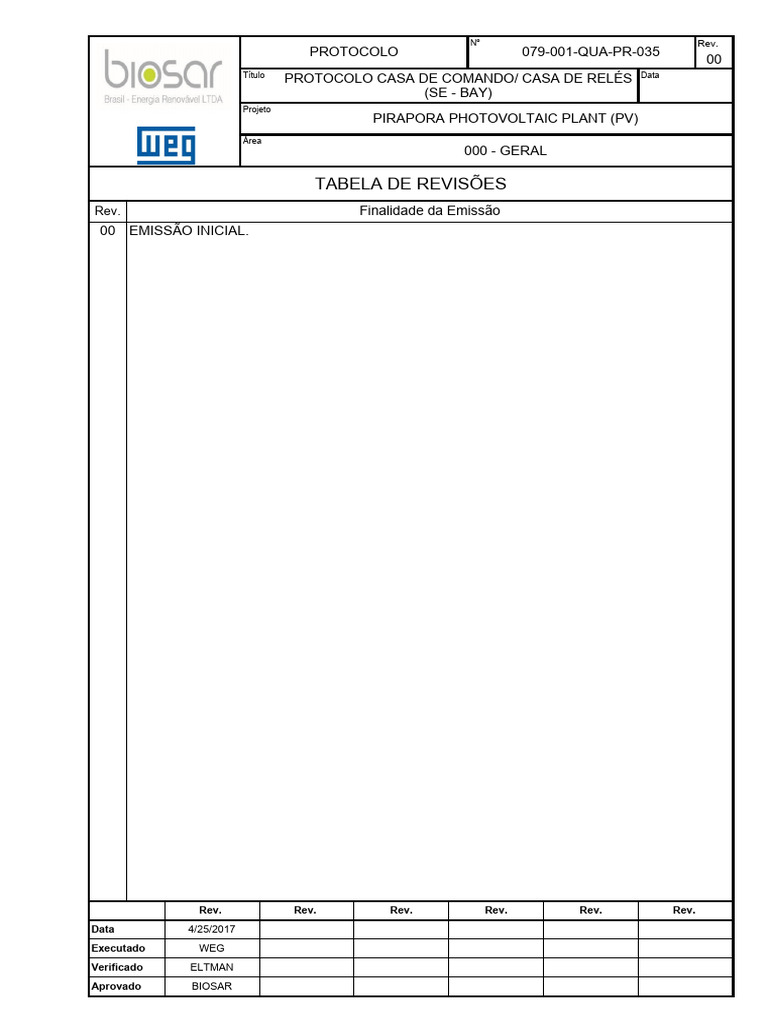Inspeção Casa de Comando PV Pirapora | PDF | Engenharia Civil ...