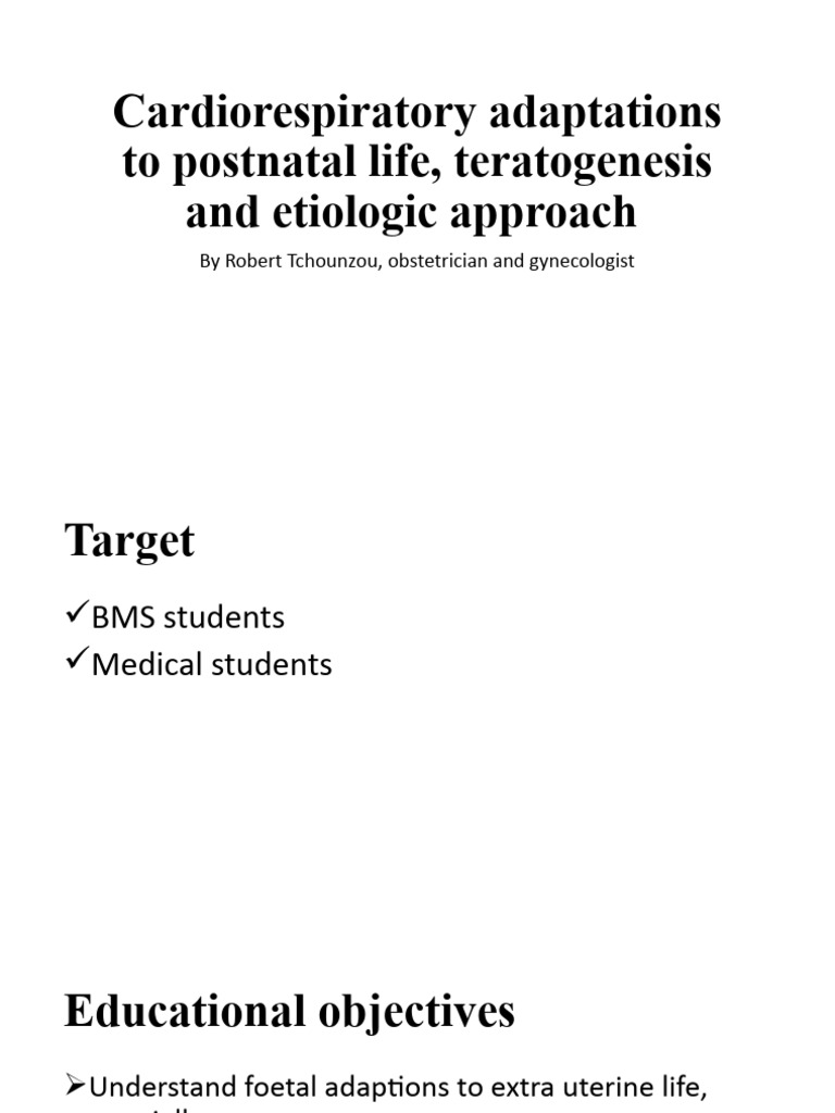 Neonatal Cardiorespiratory Adaptations | PDF | Fetus | Cardiovascular ...