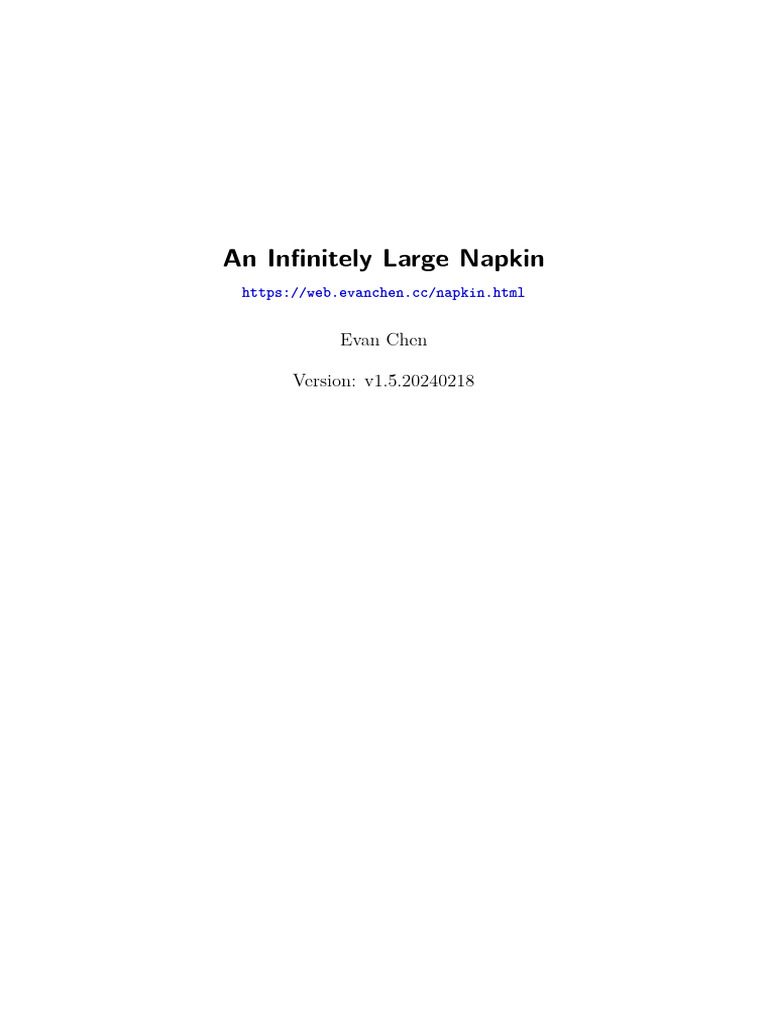 Napkin | PDF | Ring (Mathematics) | Group (Mathematics)
