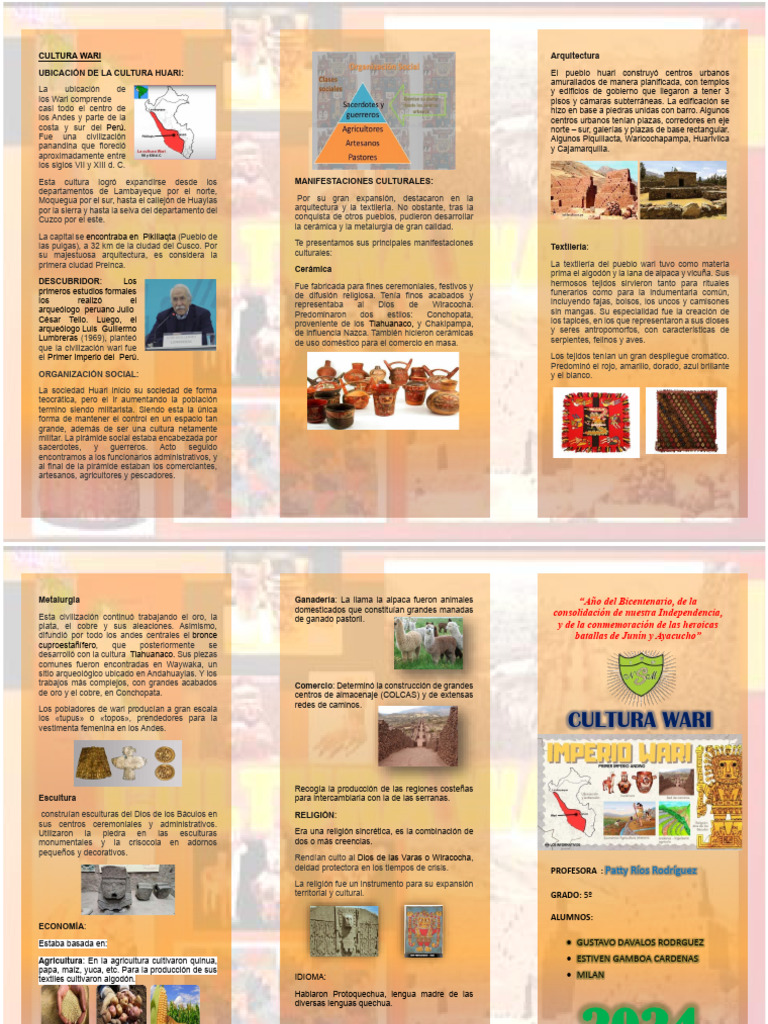 Cultura Wari Triptico 2 | PDF