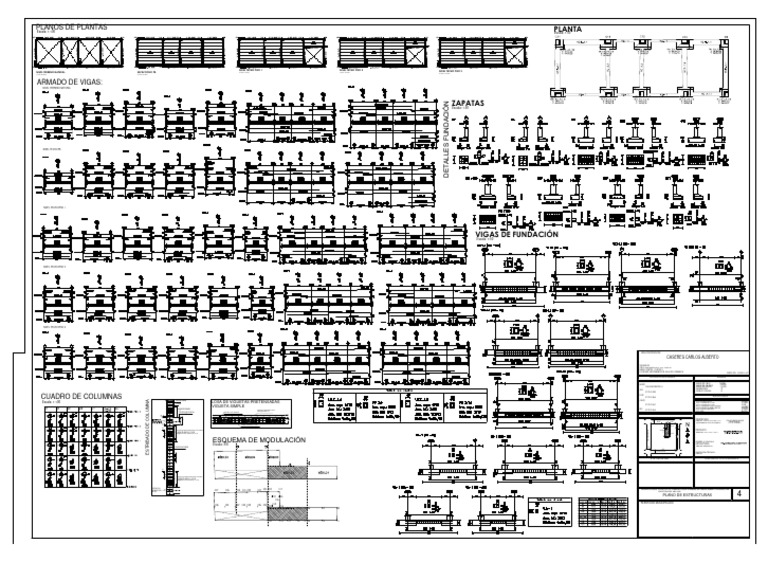 Plano 4 de Estructuras Tomassi-Model | PDF