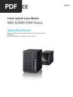 MD X2500 Datasheet | PDF | Usb | Laser