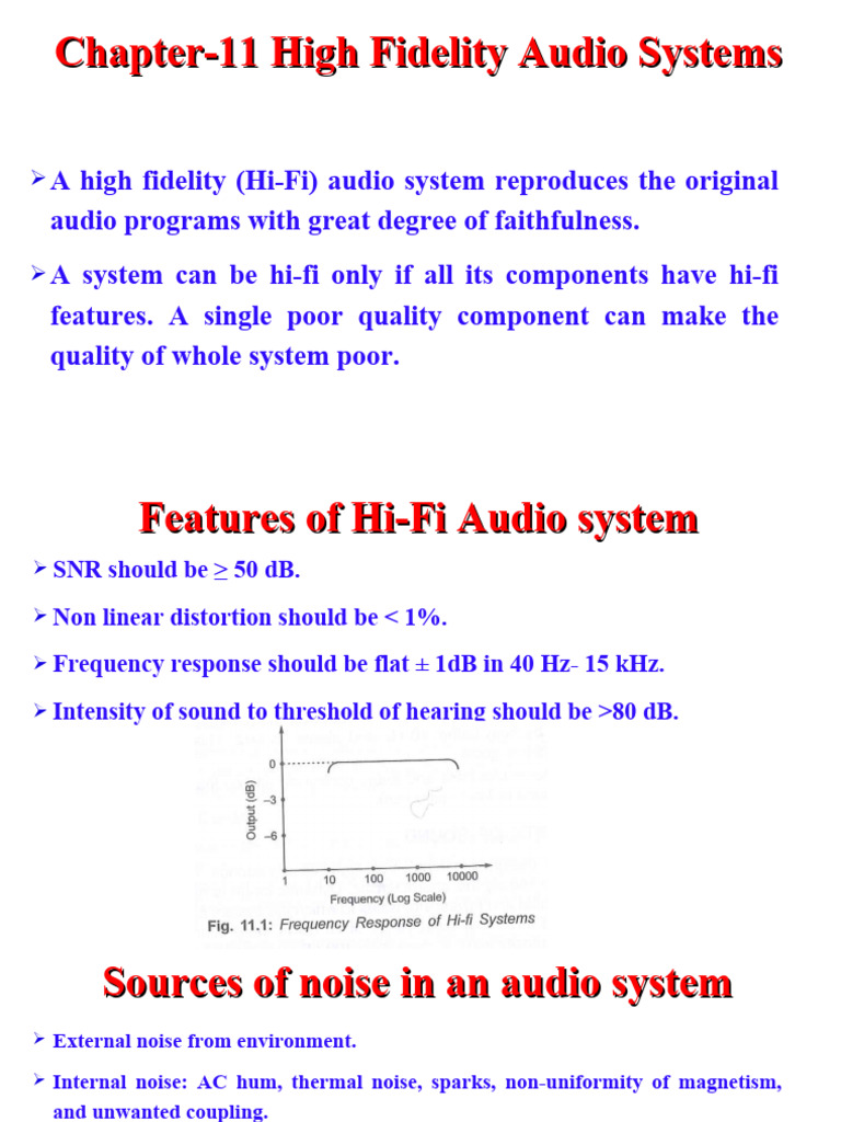 Hi-Fi Audio System Essentials | PDF | Equalization (Audio) | Microphone