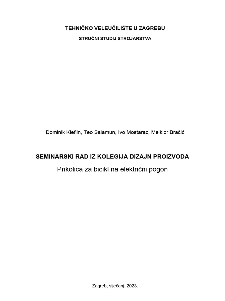 Seminarski Rad Dizajn Proizvoda 1 | PDF