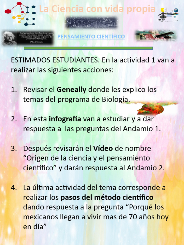 Act. 1. La Ciencia y El Metodo Cientifico | PDF | Experimentar | Hipótesis