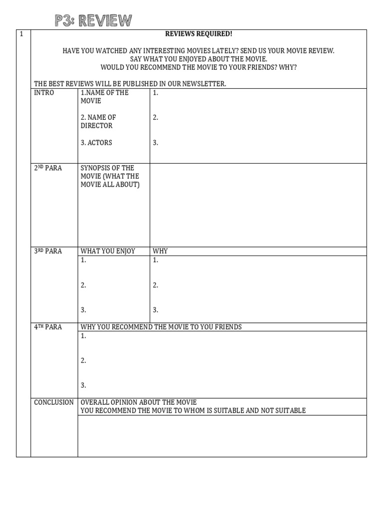 Writing Part 3 | PDF