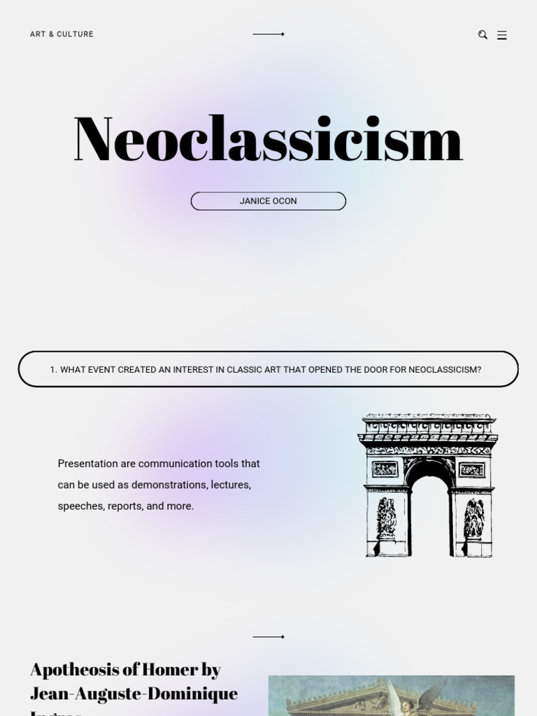 Neo Classicism | PDF