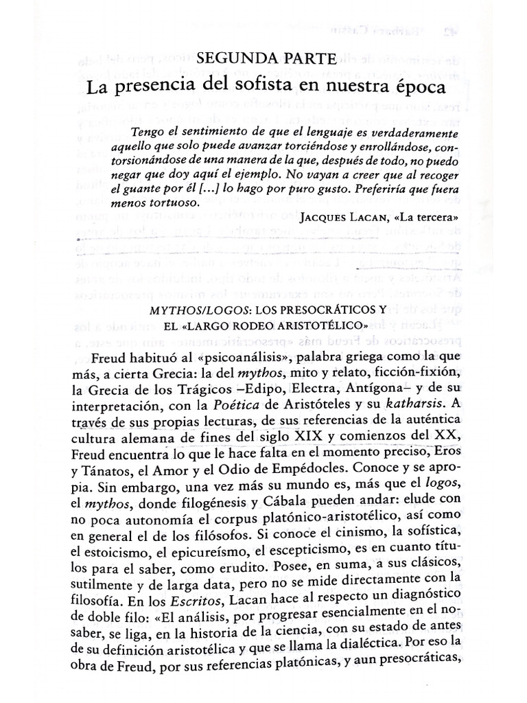 Jacques el sofista, B Cassin | PDF