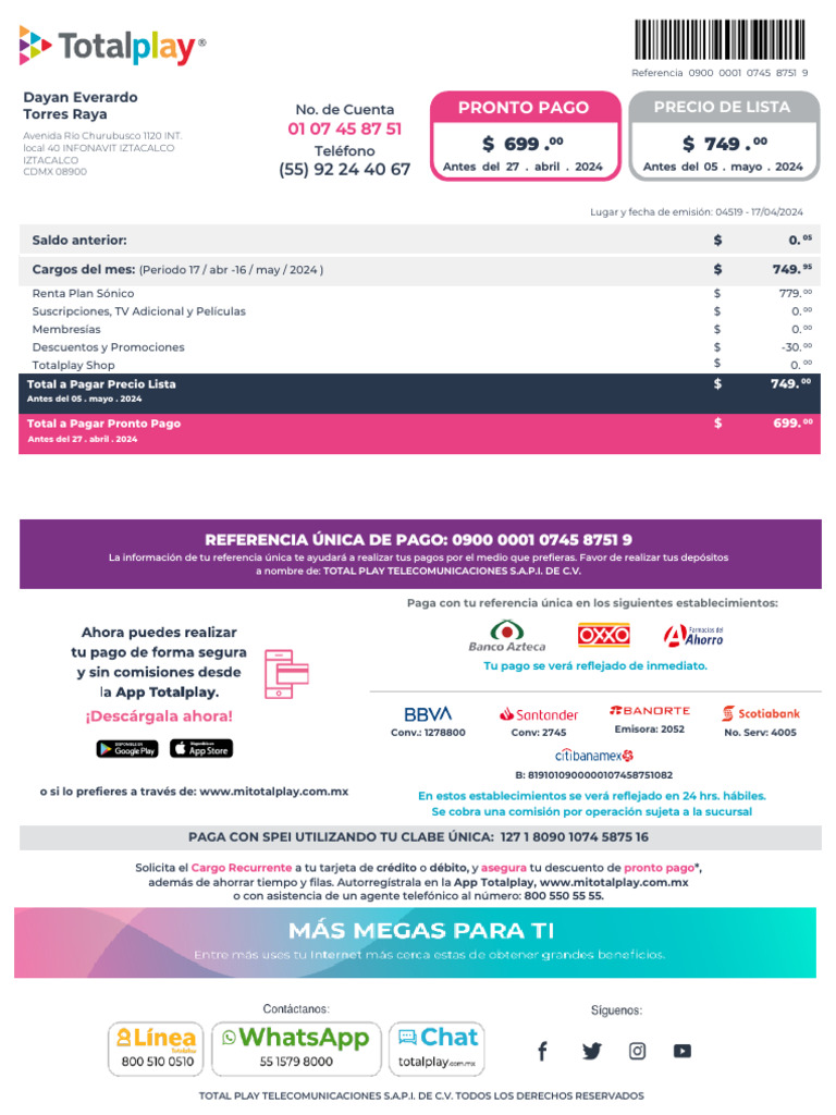 Total Play | PDF | Tecnología bancaria | Bancario
