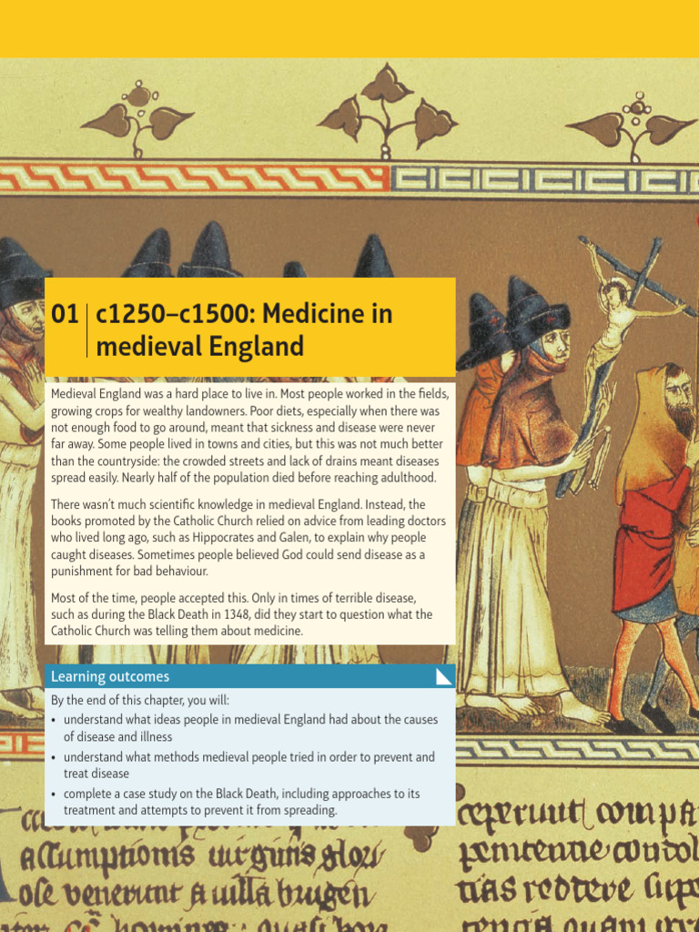 c1250-c1500 Edexcel History Gcse Medicine Through Time 1 Chapter | PDF ...