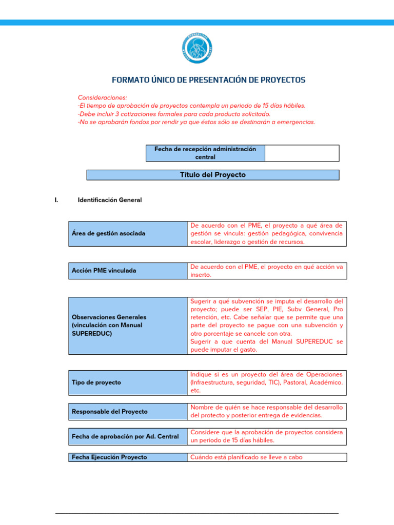 Formato Proyectos | PDF