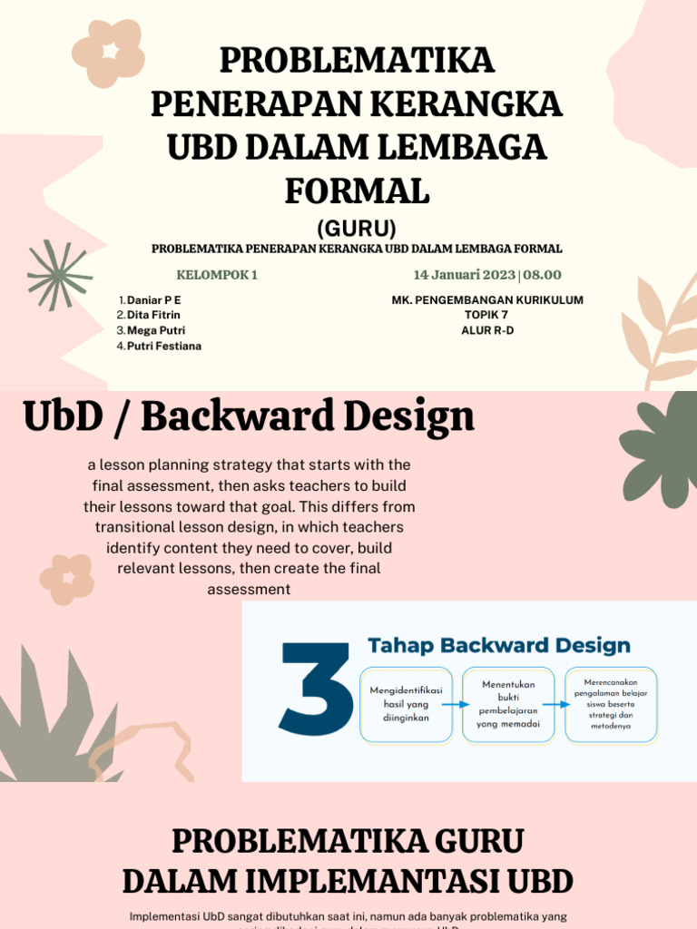 Tantangan Guru Terapkan UbD | PDF | Karier & Perkembangan | Seni