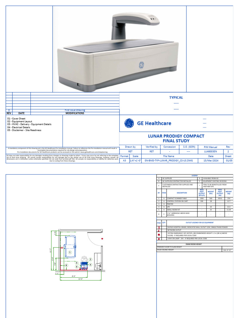 Gehc SP - Prodigy Comp - B 6P | PDF | Power Supply | Alternating Current