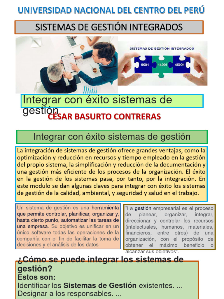 Sistemas de Gestion Integrados | PDF | Calidad (comercial) | Planificación