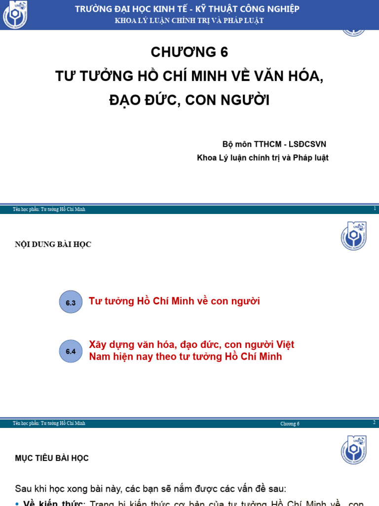 9. Bài giảng điện tử TTHCM Chương 6.2 | PDF