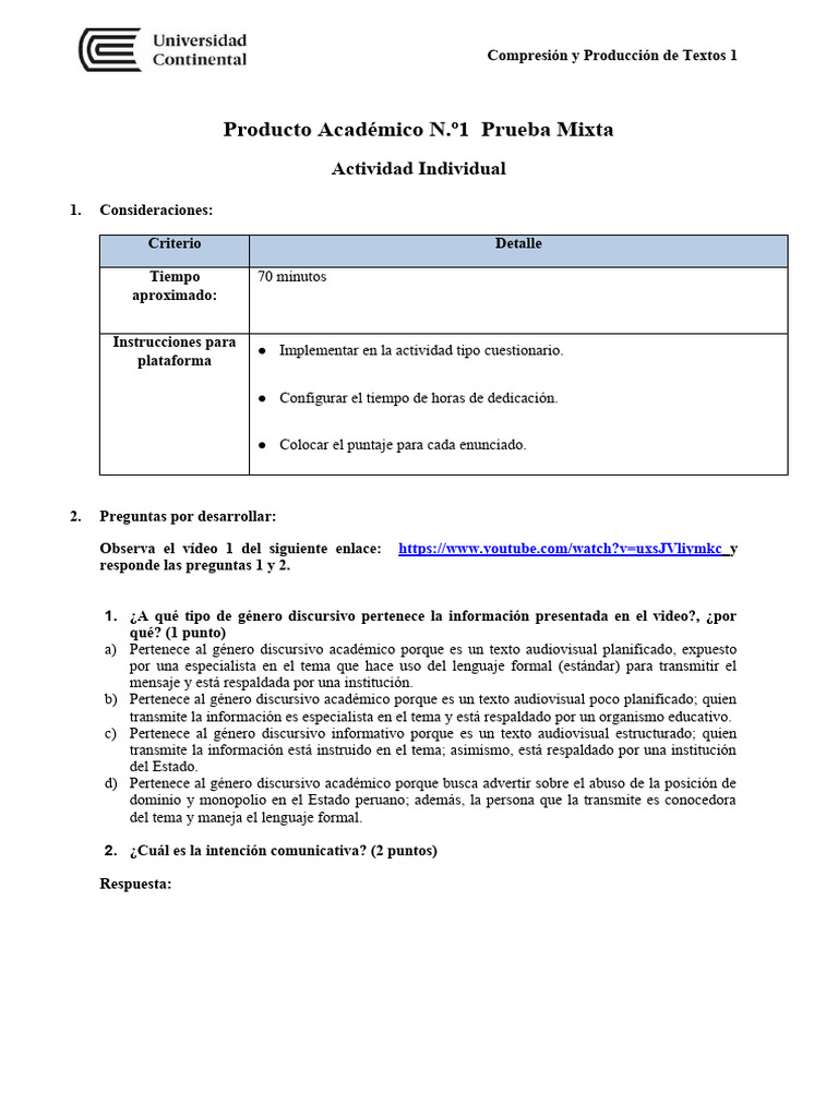 Prueba Mixta C1-U1 | PDF | Estrés (biología) | Las emociones