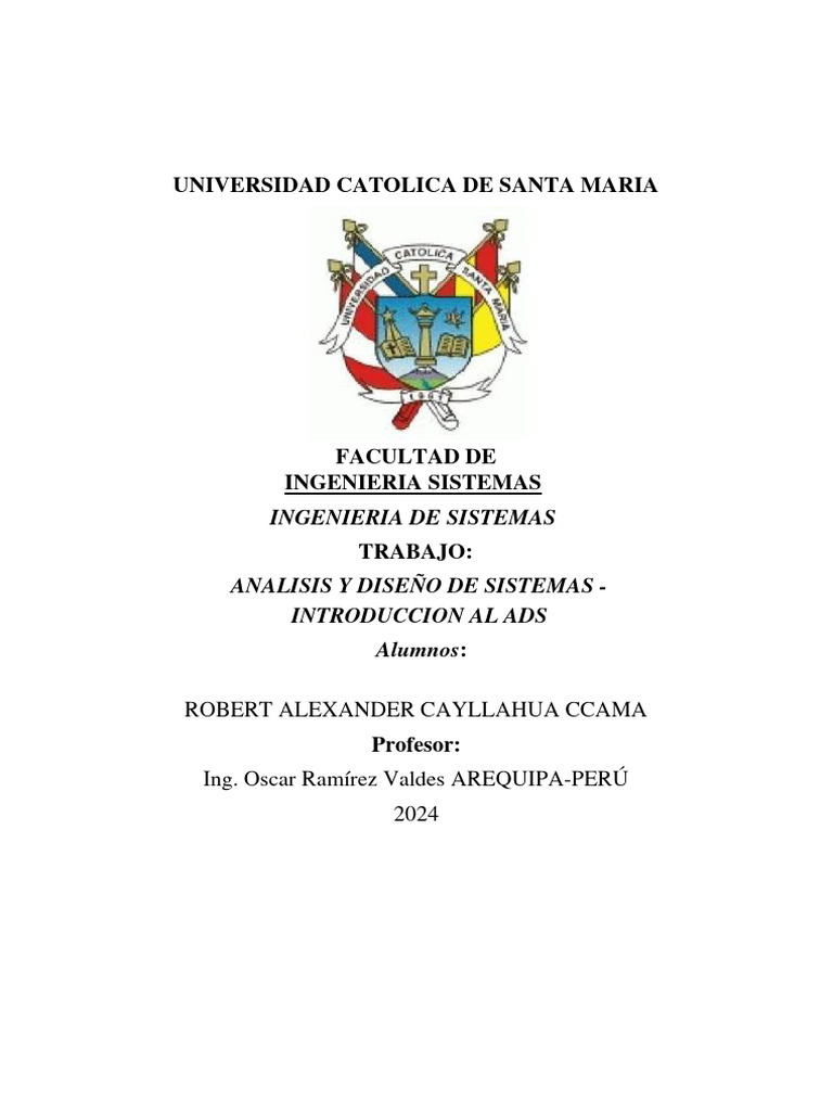 ADS Cayllahua Ccama Robert Alexander | PDF | Software | Gestión de proyectos