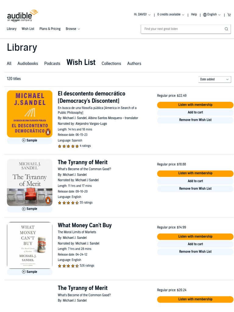 Audiobook Library: Top Titles & Pricing | PDF | The Lord Of The Rings ...