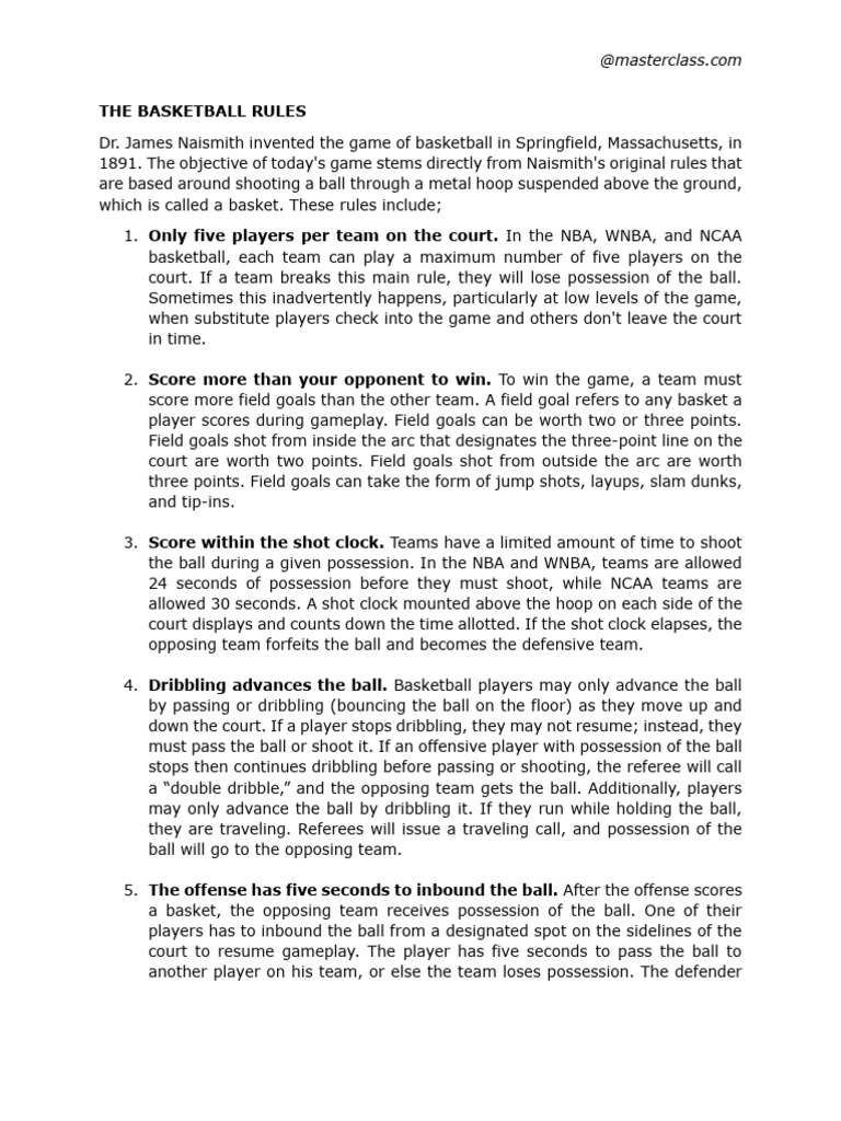 PED014_RULES | Download Free PDF | Sports Rules And Regulations | Team ...