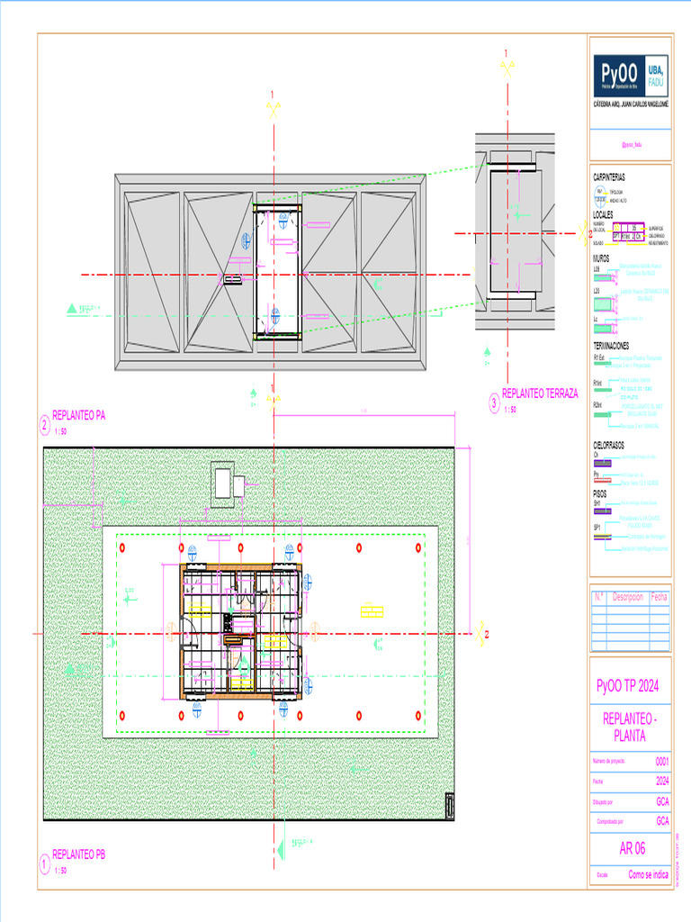 TPG-PyOO 2024-Plano - AR 06 - REPLANTEO - PLANTA-Layout1 | PDF | Materiales de construcción ...