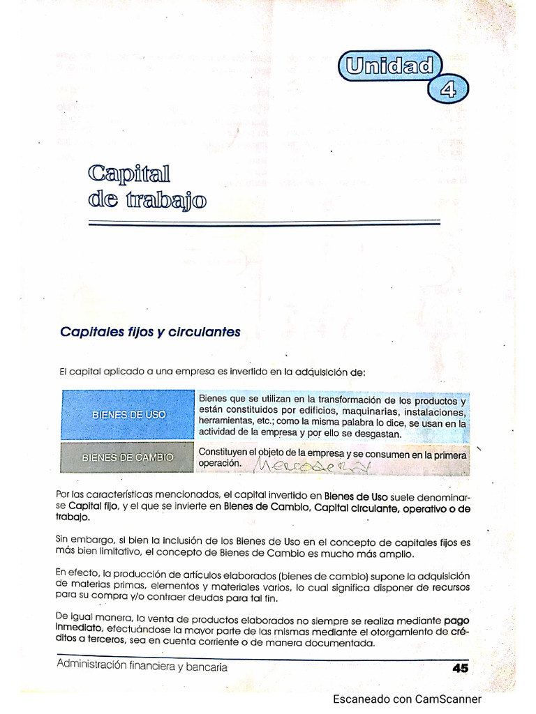 Cap4 Capital de Trabajo | PDF