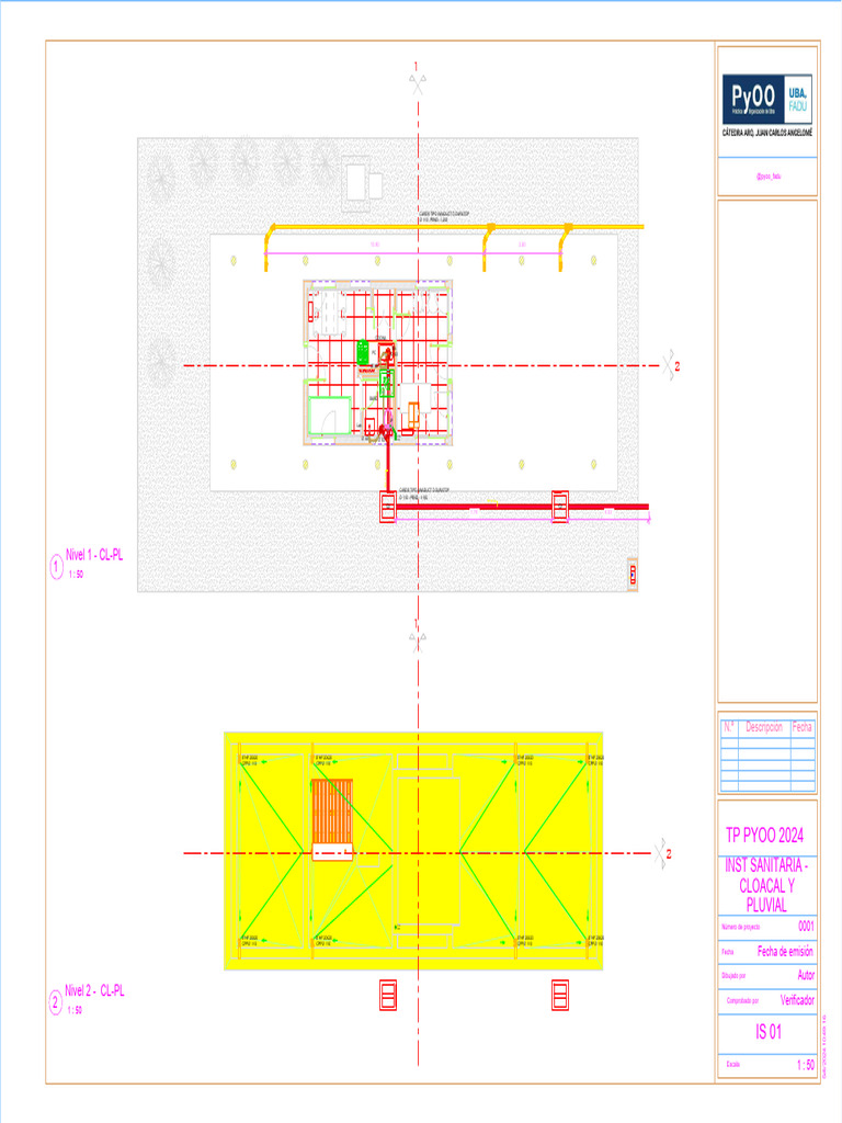 ProyectoTP24 - MEP-Plano - IS 01 - INST SANITARIA - CLOACAL Y PLUVIAL-Layout1 | PDF
