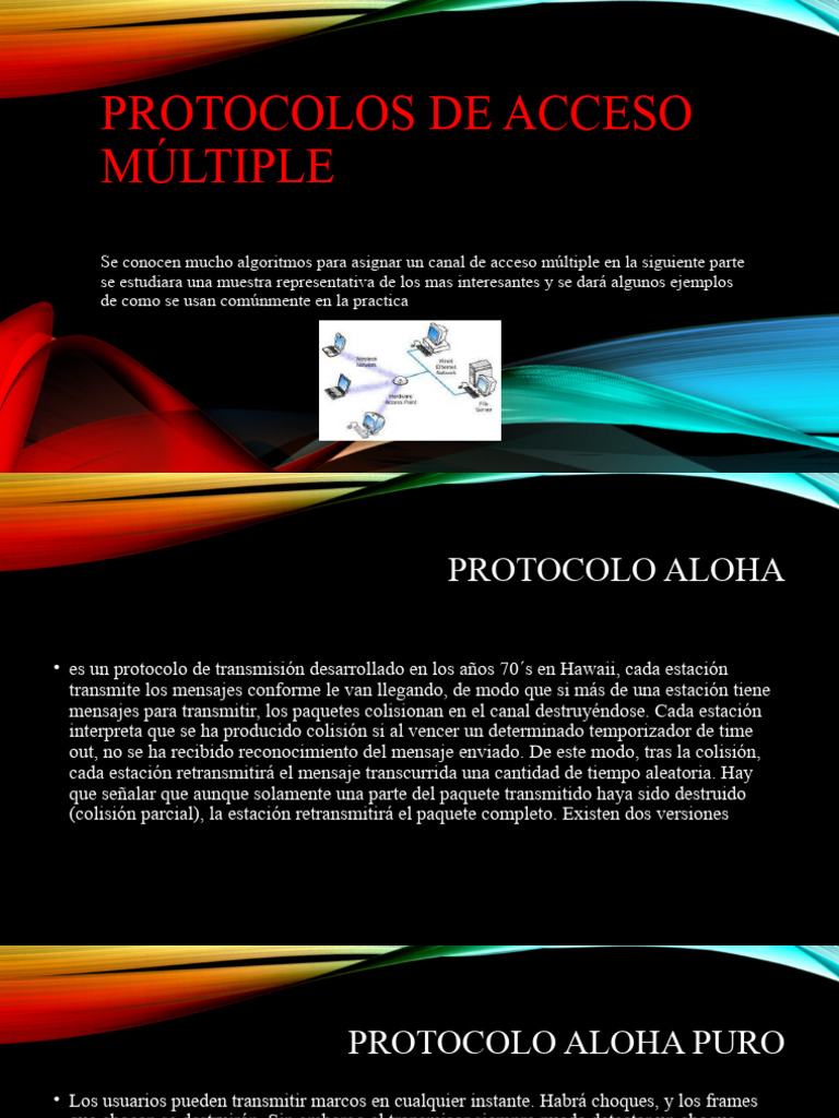 Protocolos de acceso múltiple | Descargar gratis PDF | Ingeniería ...