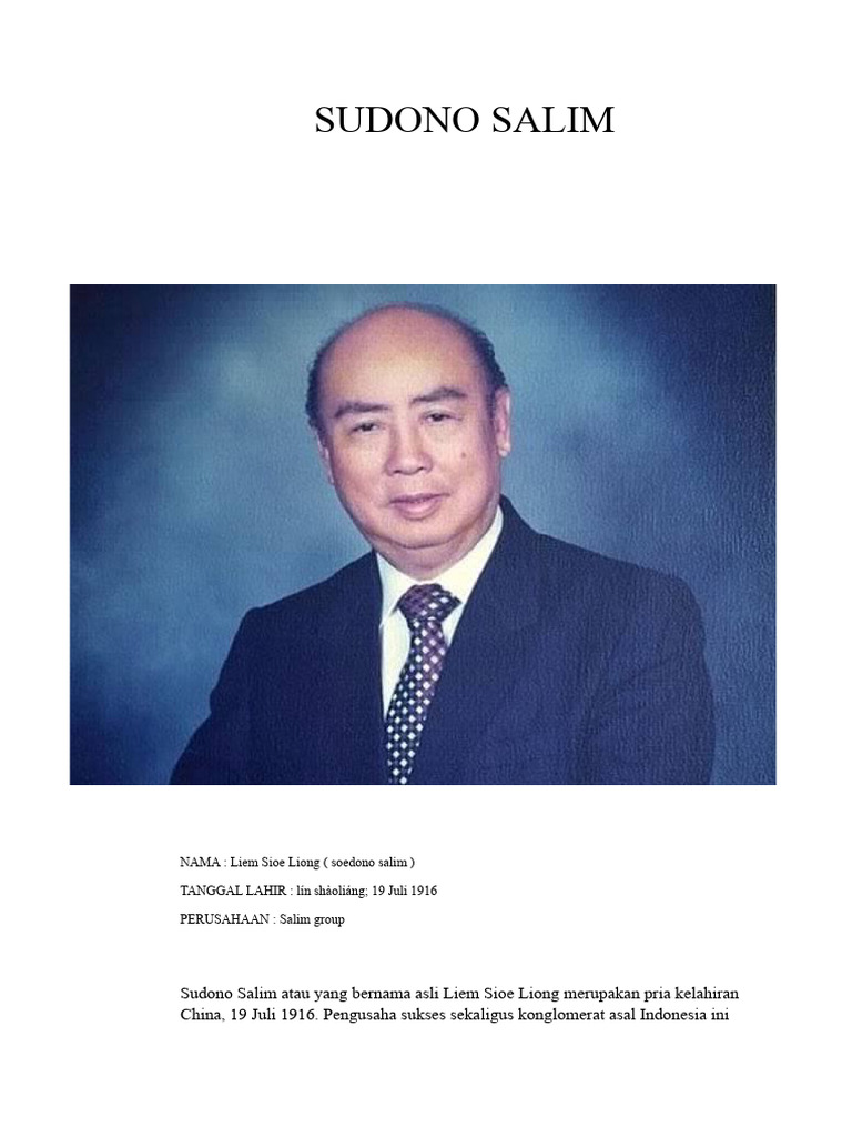 Kisah Perjalanan Soedono Salim | PDF | Ilmu Sosial