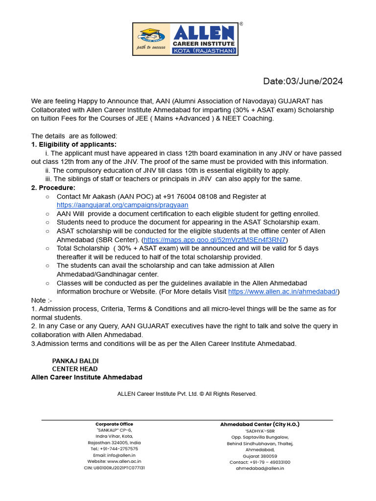 Revised Proposal - AAN - JNV | PDF | Higher Education | Vocational ...