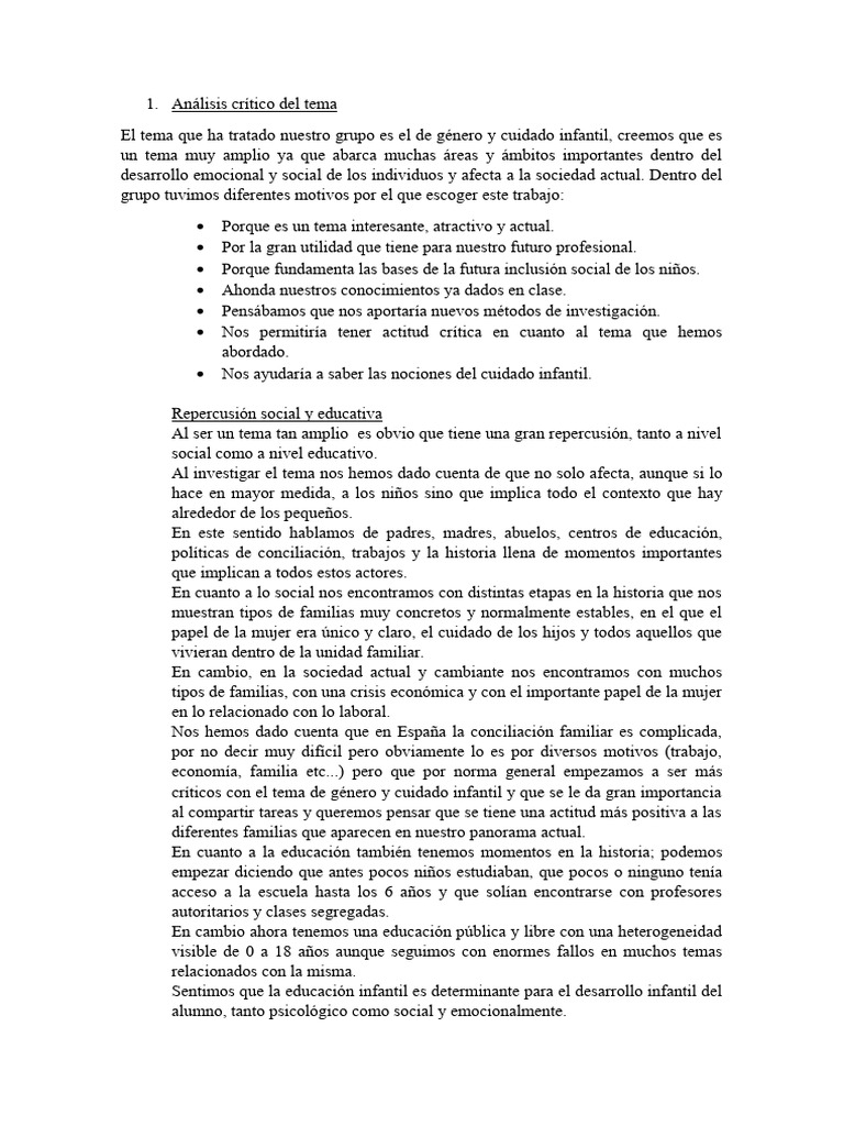 Análisis Crítico Del Tema Laura | PDF | Evaluación | Mujer