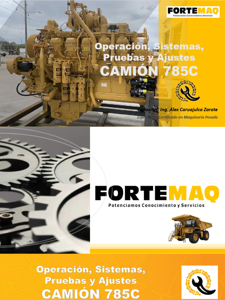 Capacitación en Camión 785C: Operación y Sistemas | PDF | Inyección de ...